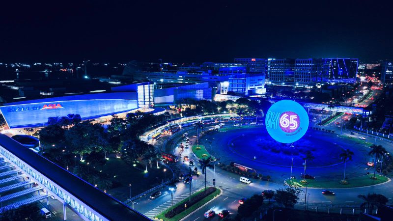 SM kicks off 65th anniversary celebration—by turning bright blue - The ...