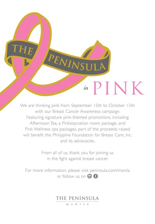 Peninsula turns pink this October in breast cancer fight - The Diarist.ph